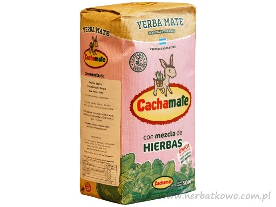 Yerba Mate Cachamate Rosa 0,5 kg | Sklep Herbatkowo