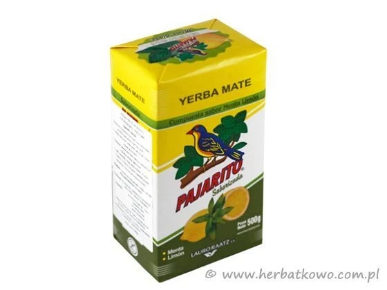 Yerba Mate Pajarito Menta Limon 0,5 kg - opinie | www.herbatkowo.com.pl